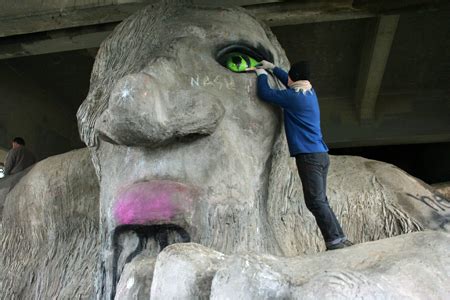 Tagged Up Troll Gets Cleaned Fremont Universe Fremont Universe