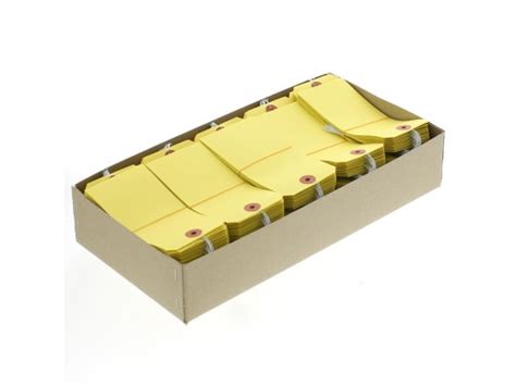 ゴークラ カラー荷札1穴 黄 1000枚 ニ C100 1箱（ご注文単位1箱【直送品】 包装用品・店舗用品の通販 シモジマ
