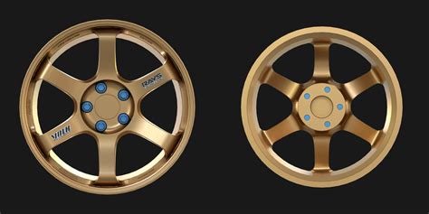 Volk Rays Te37 Wheel 3d Model