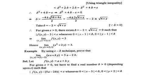 Limit And Continuity Of Functions Of Two Variables Exercise 1 A Pdf