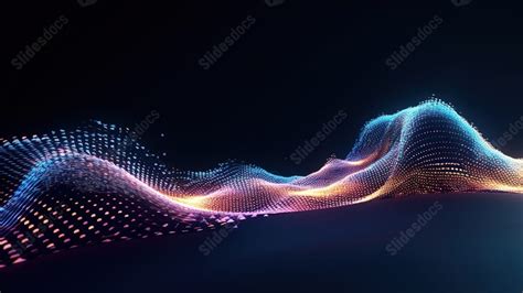 visualizing big data network connections in 3d rendering of wave
