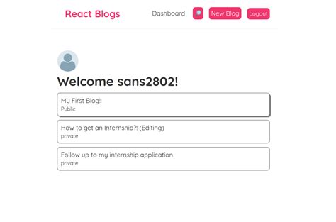 Github Sans React Blog Webapp A Full Stack Web Application Which Aims To Provide A