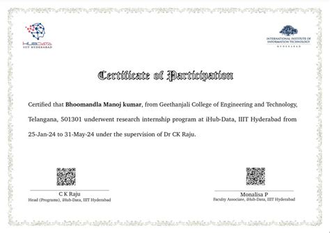 Manoj Kumar B On Linkedin Researchinternship Computervision Objectdetection Machinelearning