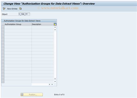 Dxx01 Sap Tcode Dartx Maintain Authorization Groups