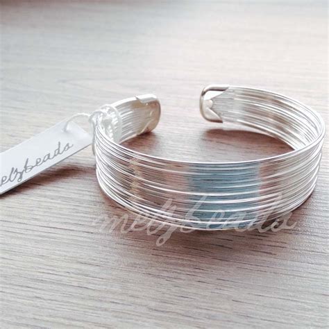 Multi Strand Open Silver Bangle Melzbeads Fashion Accessories