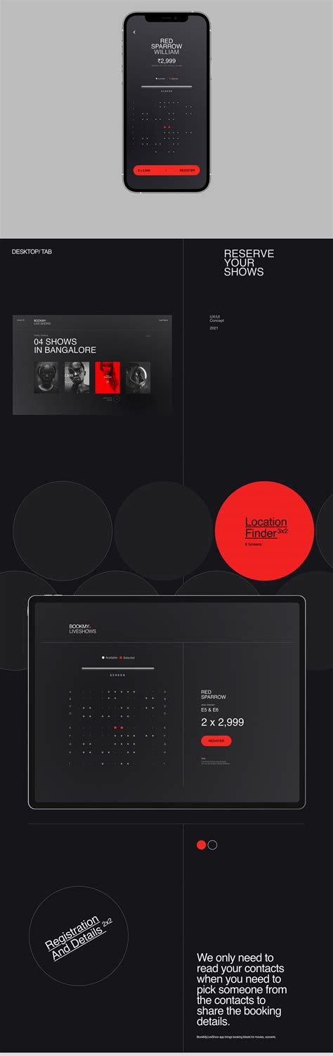 Ticketing Website APP UI UX Behance