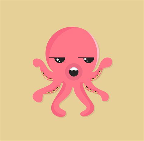 Cute Squid Vector 661336 Vector Art At Vecteezy