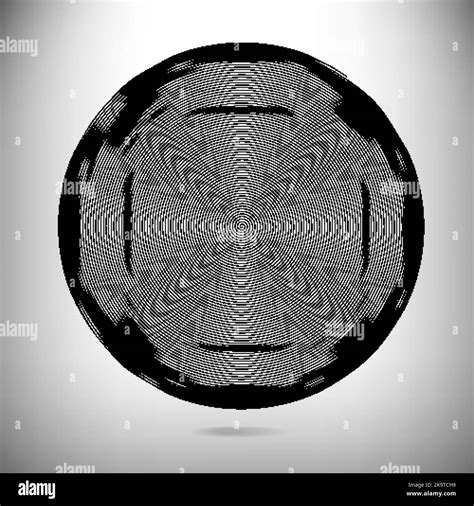 Abstract Background In Circle Of Black And White Concentric Stripes Stock Vector Image And Art Alamy