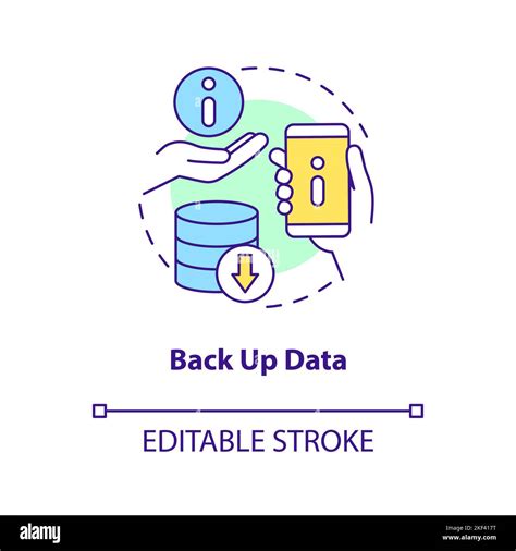 Back Up Data Concept Icon Stock Vector Image And Art Alamy