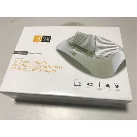 Caixa de som case logic speaker system P2 branco em Promoção na Americanas