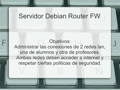 Pdf Servidor Debian Router Proxy Firewall Dhcp Dokumen Tips