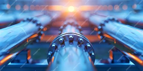 Oil And Gas Pipeline In Operation During Oil Refining And Transportation Concept Oil Refining