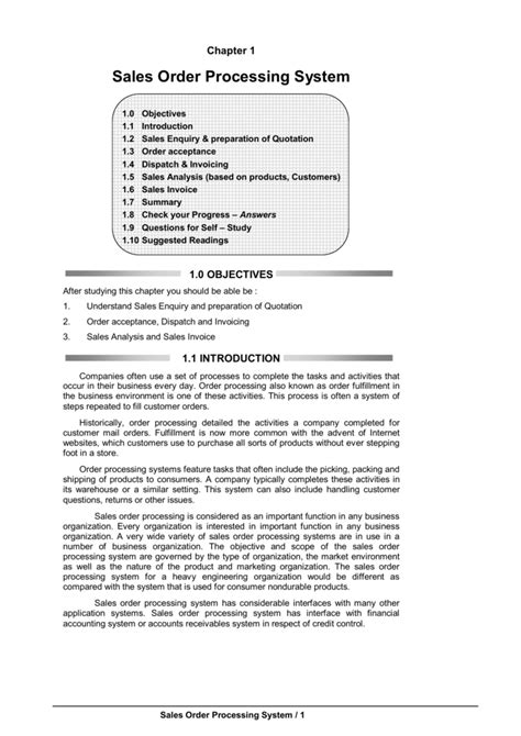 Sales Order Processing System