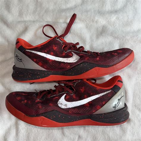 Nike Kobe 8 Elite Basketball Trainers In Red And Depop
