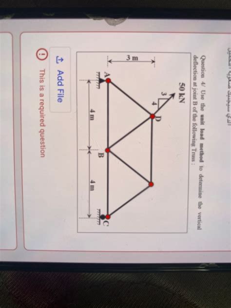 Solved Using The Unit Load Method To Determine The Vertical
