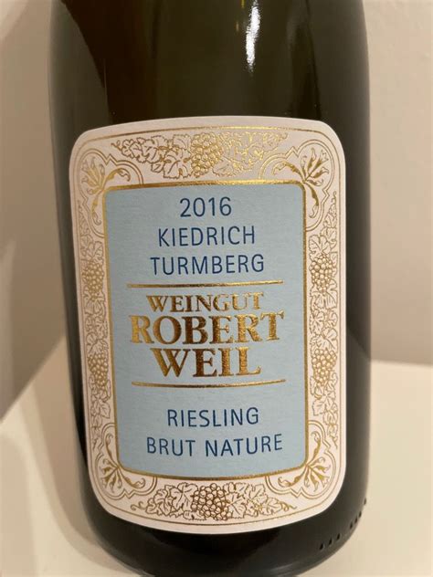 2019 Weingut Robert Weil Kiedricher Turmberg Riesling Sekt Brut Nature