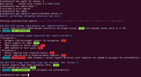 How To Check Linux For Spectre And Meltdown Vulnerability Nixcraft