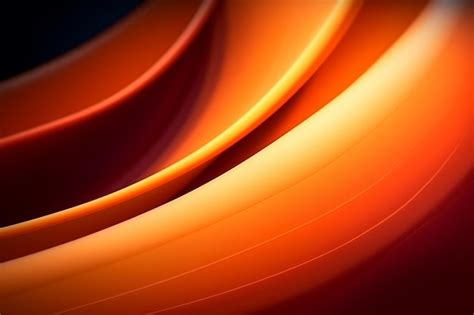 Premium Photo Abstract Orange Curves Intersecting At Different Angles