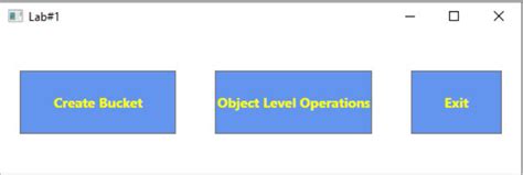 Solved Create A Wpf App To Facilitate User To Create S3
