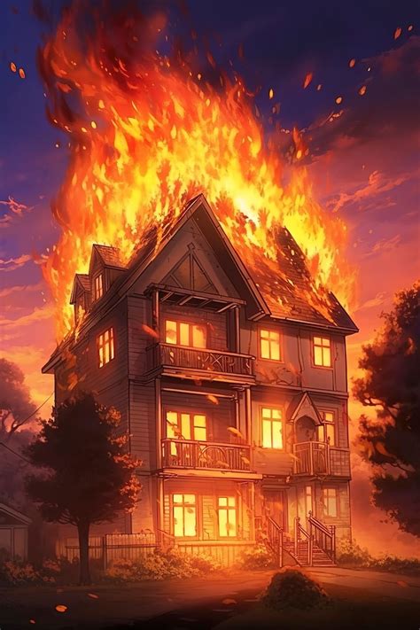 Building On Fire Cartoon