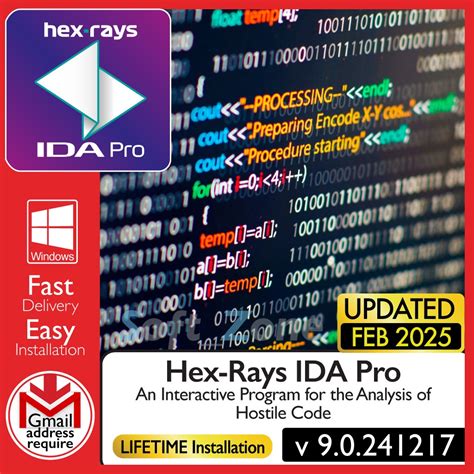 Hex Rays Ida Pro 9 0 241217 An Interactive Program For The Analysis Of Hostile Code Windows