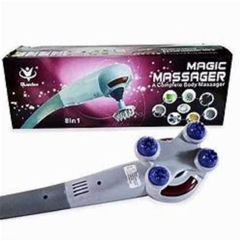 White Plastic Magic Massager 8 In1 Complete Body Massager For Pain