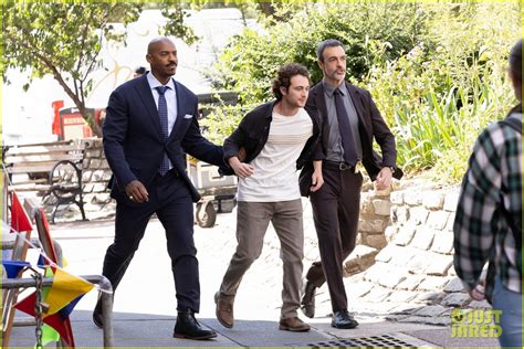Mehcad Brooks And Reid Scott Film Arrest Scene For Law And Order Season