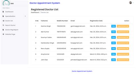 Doctor Appointments System Project Doctor Appointments Management System Project