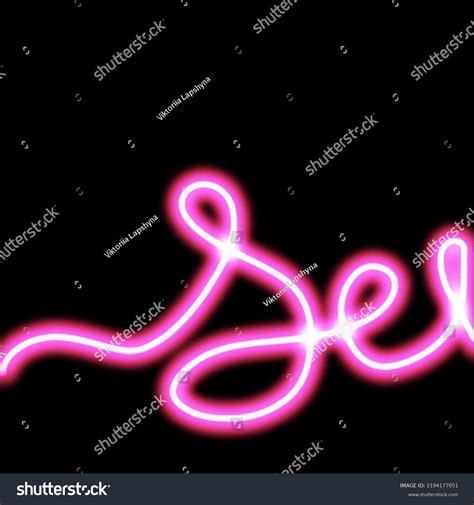 Sex Text Neon Color On Black Stock Vector Royalty Free 2194177051