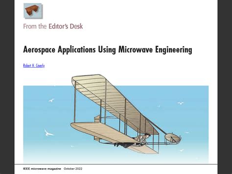 Ieee Microwave Magazine October 2022from The Editors Desk