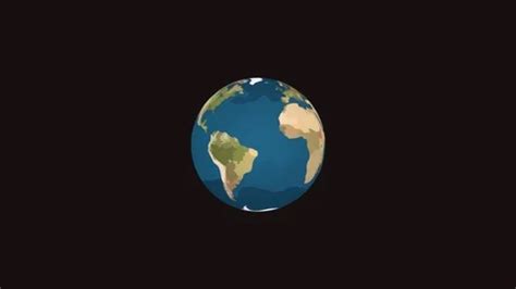 Rotating D Earth Model Animation Globe Stock Video Pond