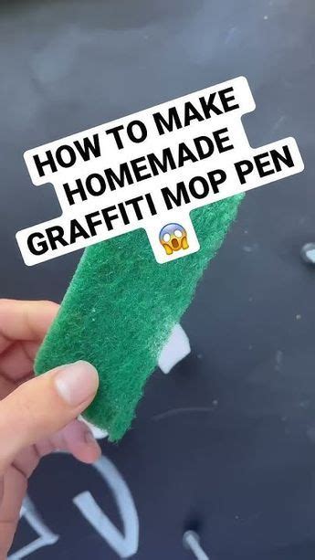 Easy Homemade Graffiti Mop Pen Tutorial Graffiti Art Letters