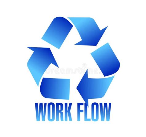 Workflow Symbol Illustration Design Stock Illustration Illustration Of Flow Isolated 32162651