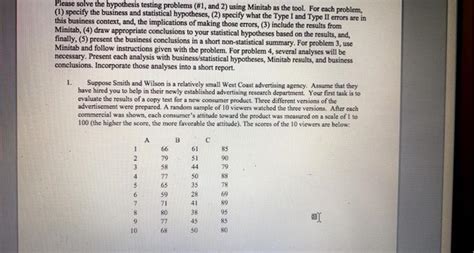 solved 1 please solve the hypothesis testing problems 1