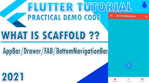 What Is Scaffold Widget In Flutterappbardrawerfab