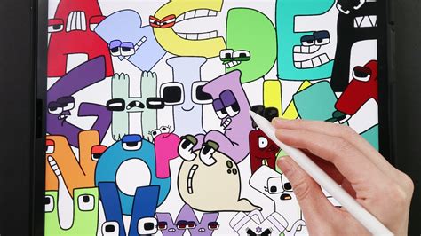 알파벳로어 그리기 How To Draw Alphabet Lore A Z Easy Drawing Coloring