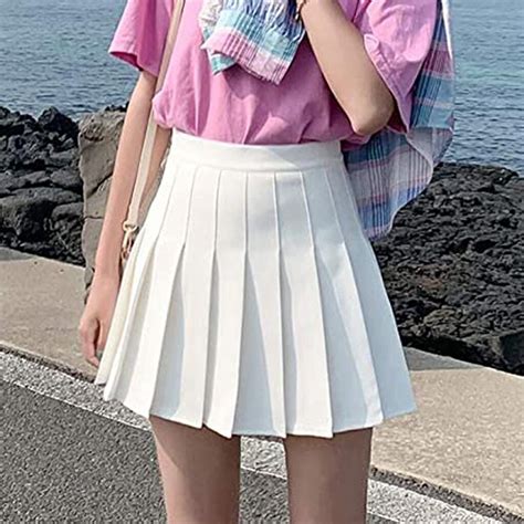 35 Femmes Jupe Uniforme Scolaire Couleur Pure Ju Grandado