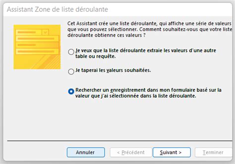 Filtrer Un Formulaire à Laide Dune Liste Déroulante Base Access