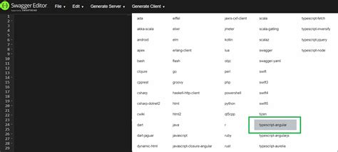 Javascript Angular Typescript Swagger Codegen Generator Making All