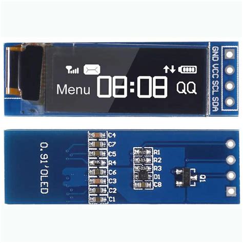 I2c Oled Display Module 091 Inch I2c Ssd1306 Oled Display Module White