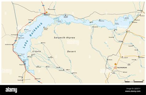 Lake Balkhash Map