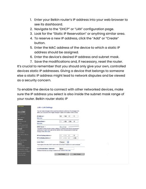PPT How To Set Up A Belkin Router Static IP Address PowerPoint