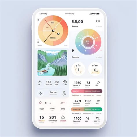 Premium Ai Image Mobile App Layout Design Of All In One Health Dashboard Customizable And
