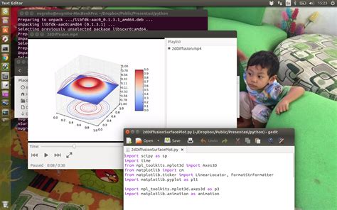 Nugrohos Blog 3d Animation Of 2d Diffusion Equation Using Python