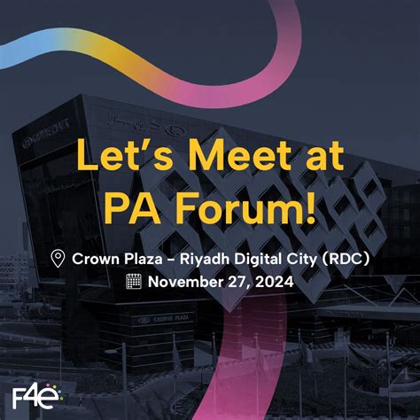 We Are Thrilled To Share That F4e Will Be Participating In The Pa Forum Event On November 27th
