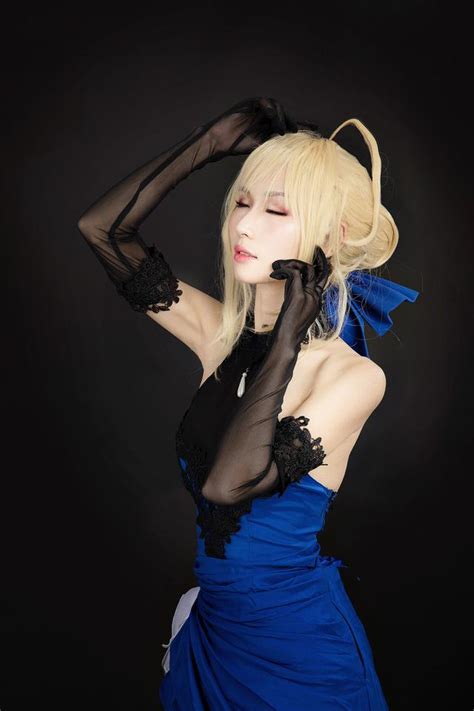 Fate 藍禮服saber cosplay 每日頭條