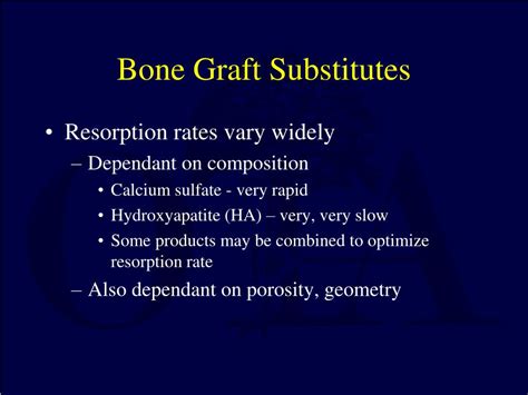Ppt Bone Grafting And Bone Graft Substitutes Powerpoint Presentation