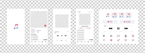 Premium Vector Apple Music Interface App Music App Interface Template