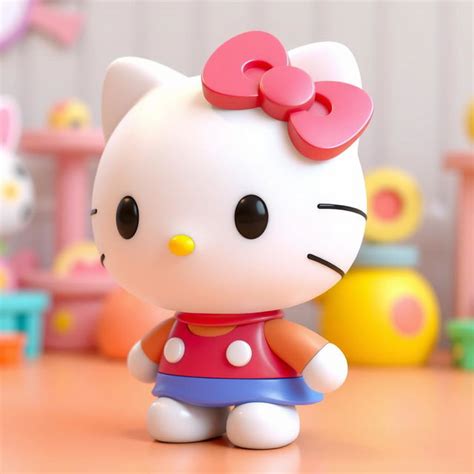 Hello Kitty 3d Render