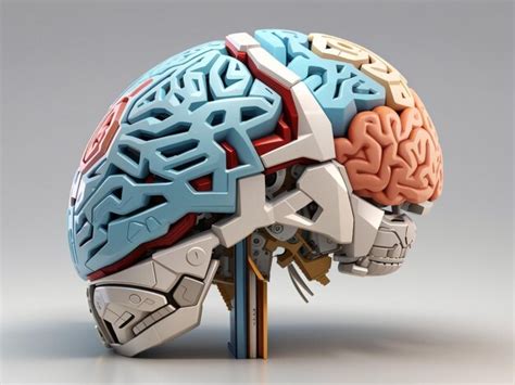 Premium Photo Detailed 3d Illustration Of A Human Brain Anatomical Model